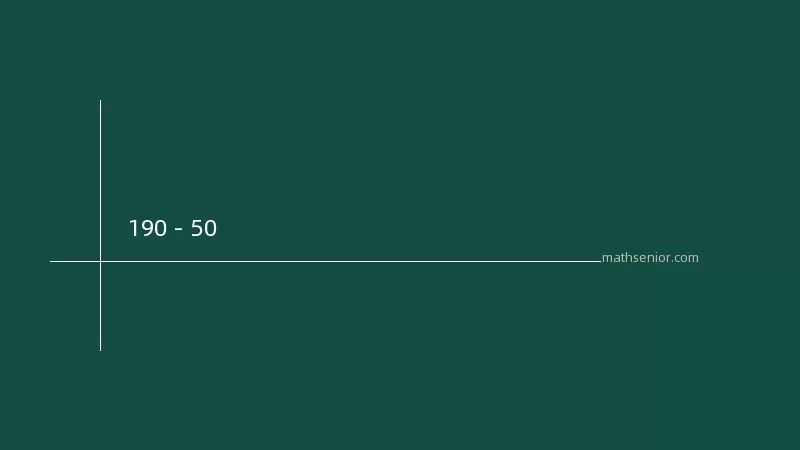 How to solve 190 - 50