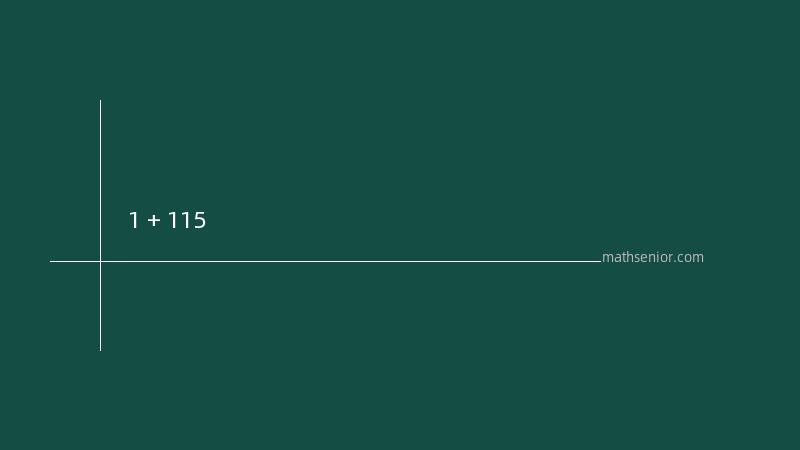 What is 1 + 115?