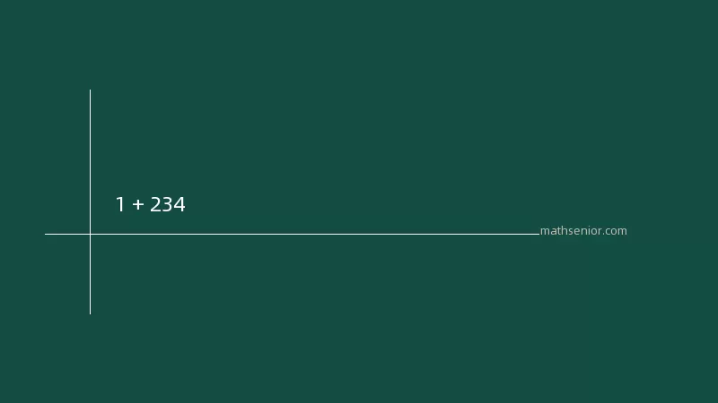 What is 1 + 234?